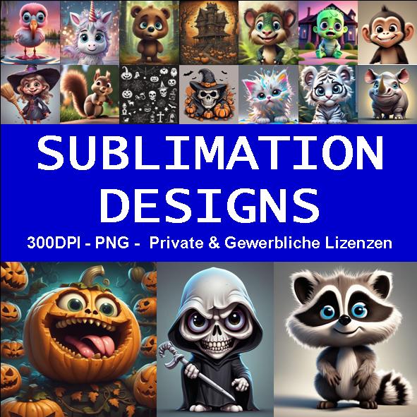 Sublimation Designs für deine Sublimationsprojekte