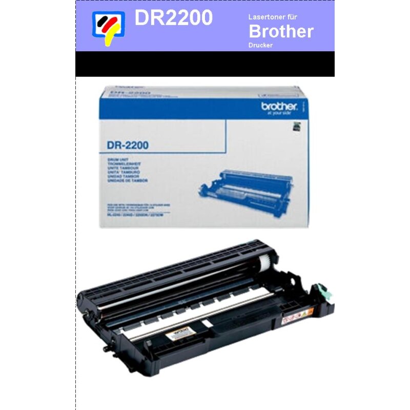 DR2200 Brother Drumkit / OCP mit 12.000 Seiten Druckleistung nach ISO ...