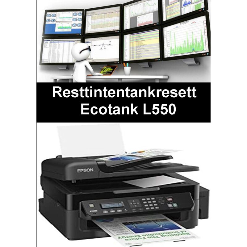 Ecotankdrucker L550 Resttintentankresett, 30,00