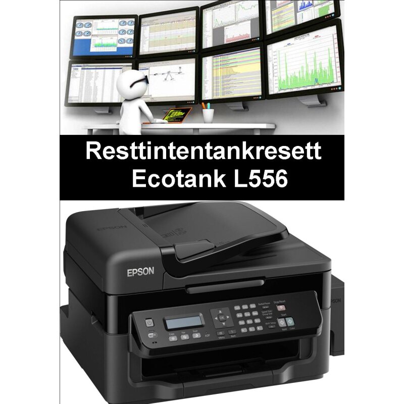 Ecotankdrucker L556 Resttintentankresett, 30,00